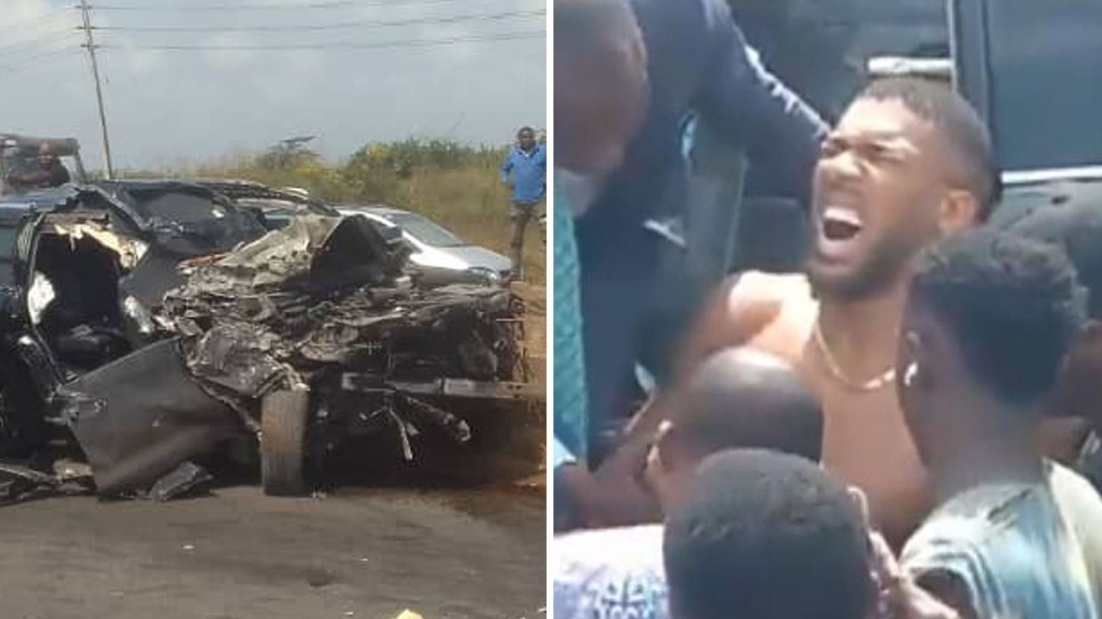 Two dead as Anthony Joshua’s car crashes in Ogun - Pointblank News